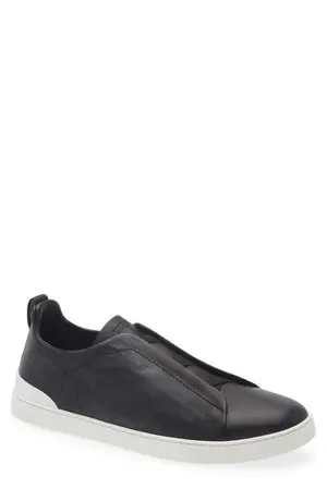 Zegna Triple Stitch™ Secondskin Sneakers - Black