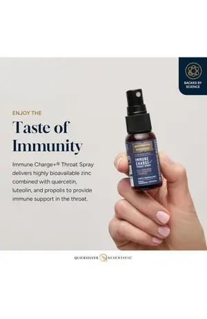 QUICKSILVER SCIENTIFIC Immune Charge Liposomal Zinc And Quercetin Throat Spray