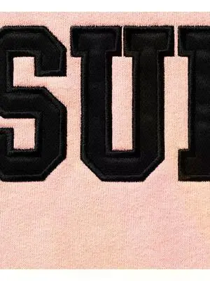 Supreme Flag-detail Half-zip Sweatshirt - Pink