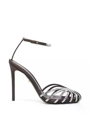 ALEVI MILANO Penelope Embellished-strap Sandals - Brown