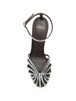 ALEVI MILANO Penelope Embellished-strap Sandals - Brown