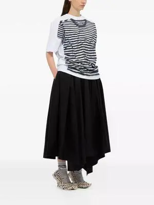 MSGM Gathered-detail Asymmetric Dress
