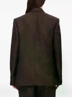 MSGM Notched-lapel Double-breasted Blazer - Brown