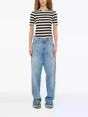 MSGM Five-pocket Low Rise Jeans - Blue