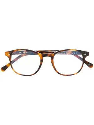 L.g.r Acetate Wayfarer Frame Glasses - Brown