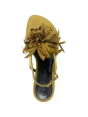Proenza Schouler Floral-appliqué Sandals - Green