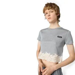 Miu Miu Silk Jersey Top