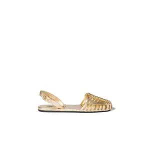 Miu Miu Laminated Nappa Leather Fisherman Sandals