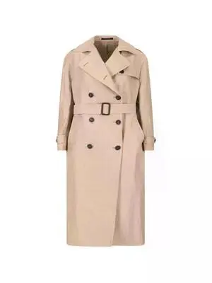 Tagliatore Bonny Double-breasted Belted Trench Coat