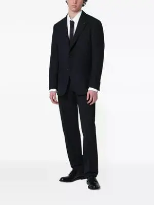 LARDINI Pinstripe Single-breasted Suit - Blue