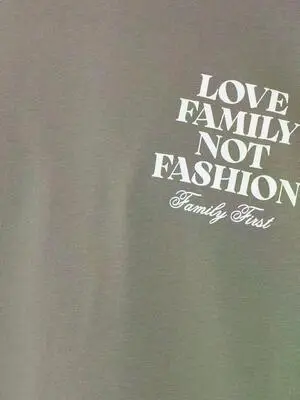 FAMILY FIRST Crew-neck Logo T-shirt