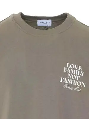 FAMILY FIRST Crew-neck Logo T-shirt