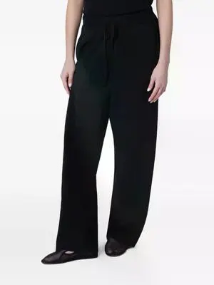 ENTIRE STUDIOS Straight-leg Knit Trousers - Black