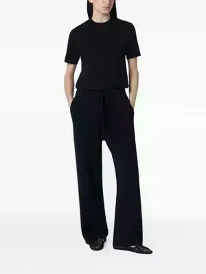 ENTIRE STUDIOS Straight-leg Knit Trousers - Black