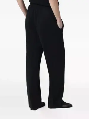 ENTIRE STUDIOS Straight-leg Knit Trousers - Black