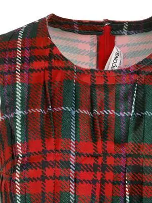 Comme Des Garçons Pleated Plaid Vest