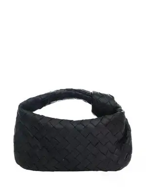 Bottega Veneta Mini Nappa Intrecciato Jodie Hobo Bag - Black
