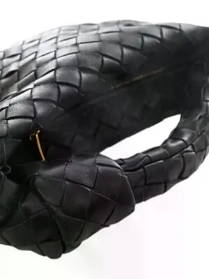 Bottega Veneta Mini Nappa Intrecciato Jodie Hobo Bag - Black