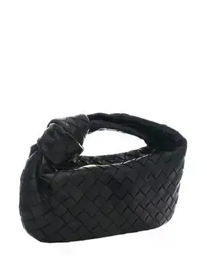 Bottega Veneta Mini Nappa Intrecciato Jodie Hobo Bag - Black
