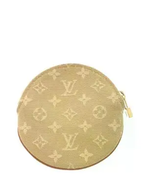 LOUIS VUITTON 2004 Monogram Mini Lin Round Purse Coin Pouch - Neutrals