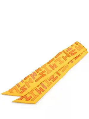 Hermès 2000-2026 H Silk Twilly Scarf Scarves - Orange