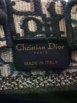 Dior 2010-2026 Mini Oblique Vertical Book Tote Satchel - Blue