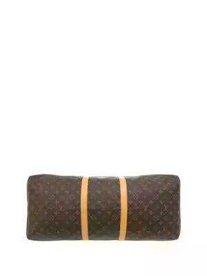 LOUIS VUITTON 2000 Monogram Keepall 60 Travel Bag - Brown