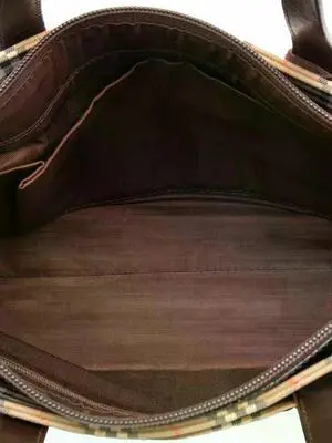 Burberry Haymarket Check Canvas Tote Bag - Neutrals