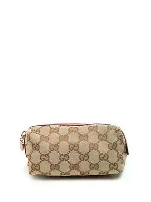 Gucci Gg Canvas Cosmetic Pouch - Neutrals