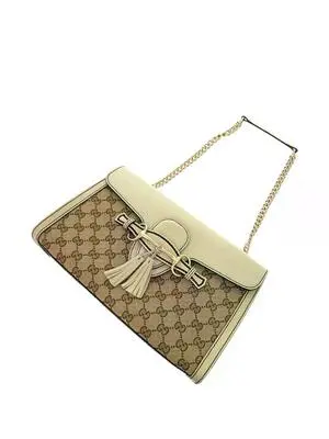 Gucci Medium Gg Canvas Emily Shoulder Bag - Neutrals