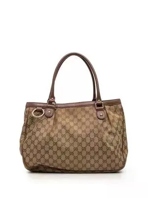 Gucci Gg Canvas Sukey Tote Bag - Neutrals