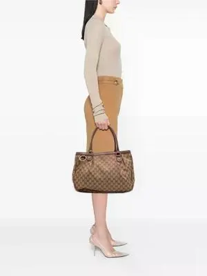 Gucci Gg Canvas Sukey Tote Bag - Neutrals