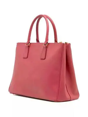 Prada Galleria Double Zip Tote Bag - Pink