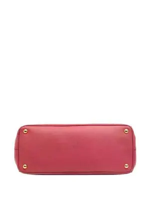 Prada Galleria Double Zip Tote Bag - Pink