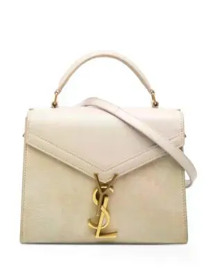 Saint Laurent Mini Cassandra Top Handle Bag - Neutrals