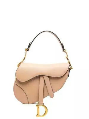 Dior 2019 Mini Grained Calfskin Saddle Satchel - Neutrals