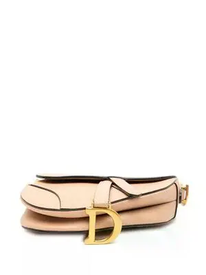 Dior 2019 Mini Grained Calfskin Saddle Satchel - Neutrals