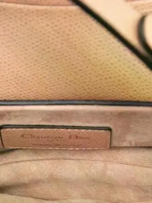 Dior 2019 Mini Grained Calfskin Saddle Satchel - Neutrals