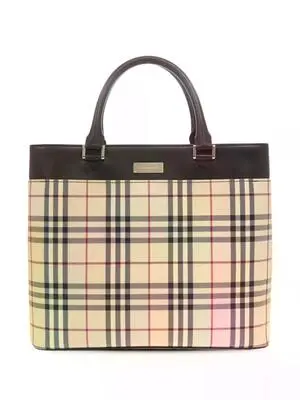 Burberry House Check Canvas Handbag