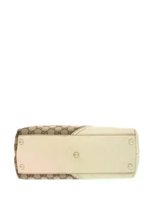Gucci Gg Canvas Britt Tote Bag - White
