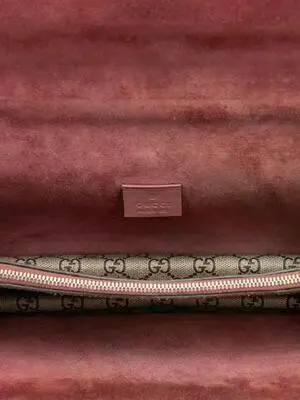 Gucci Gg Supreme Blooms Dionysus Shoulder Bag - Neutrals