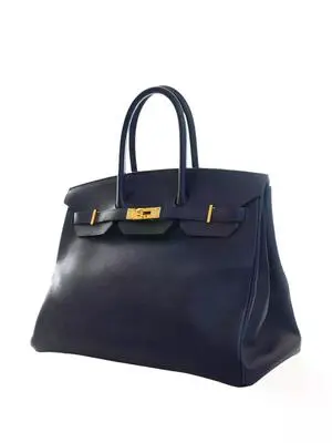 Hermès 2016 Epsom Birkin Retourne 35 Handbag - Blue