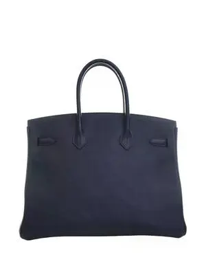 Hermès 2016 Epsom Birkin Retourne 35 Handbag - Blue