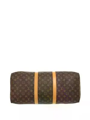 LOUIS VUITTON 1999 Monogram Keepall 50 Travel Bag - Brown