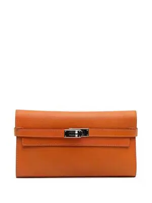Hermès Epsom Kelly Longue Wallet - Orange