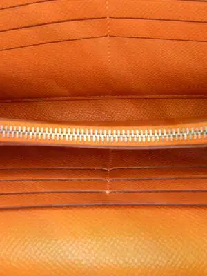 Hermès Epsom Kelly Longue Wallet - Orange