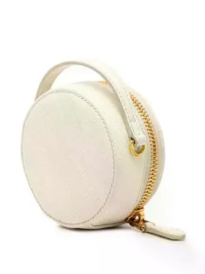 Prada Mini Saffiano Triangle Pouch Satchel