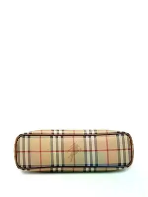 Burberry Haymarket Check Coated Canvas Tote Bag - Neutrals