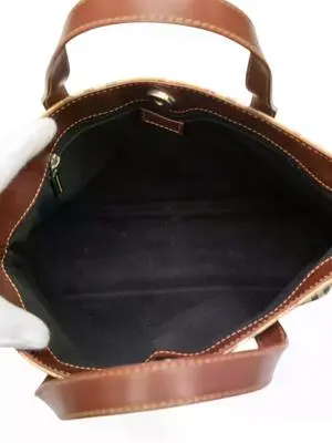 Burberry Haymarket Check Coated Canvas Tote Bag - Neutrals