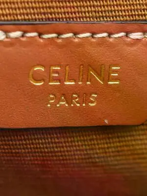 Celine Mini Triomphe Coated Canvas Camera Bag - Brown
